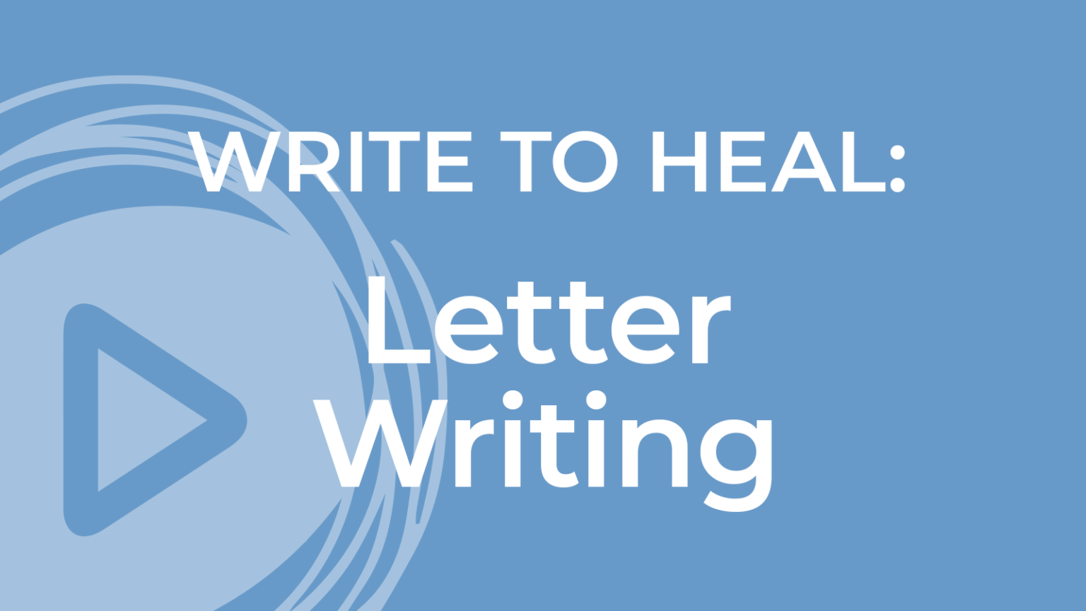 Write To Heal – Grief Stories